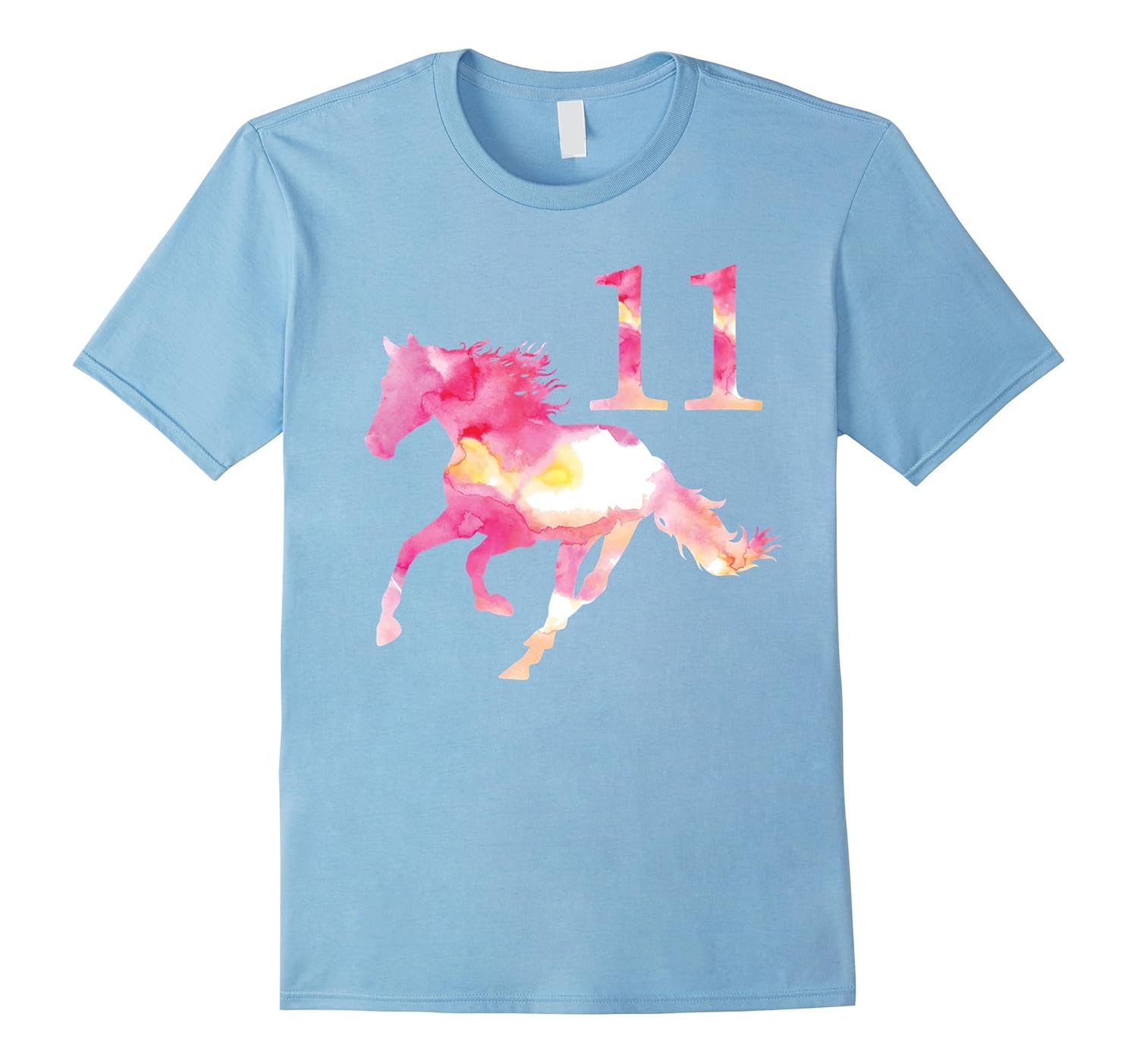 Kids 11th Birthday Horse Gift T Shirt For 11 Year Old Girls