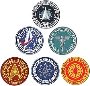 Amazon.com: WZT 6 Pieces Military Tactical Star Trek Patch ...