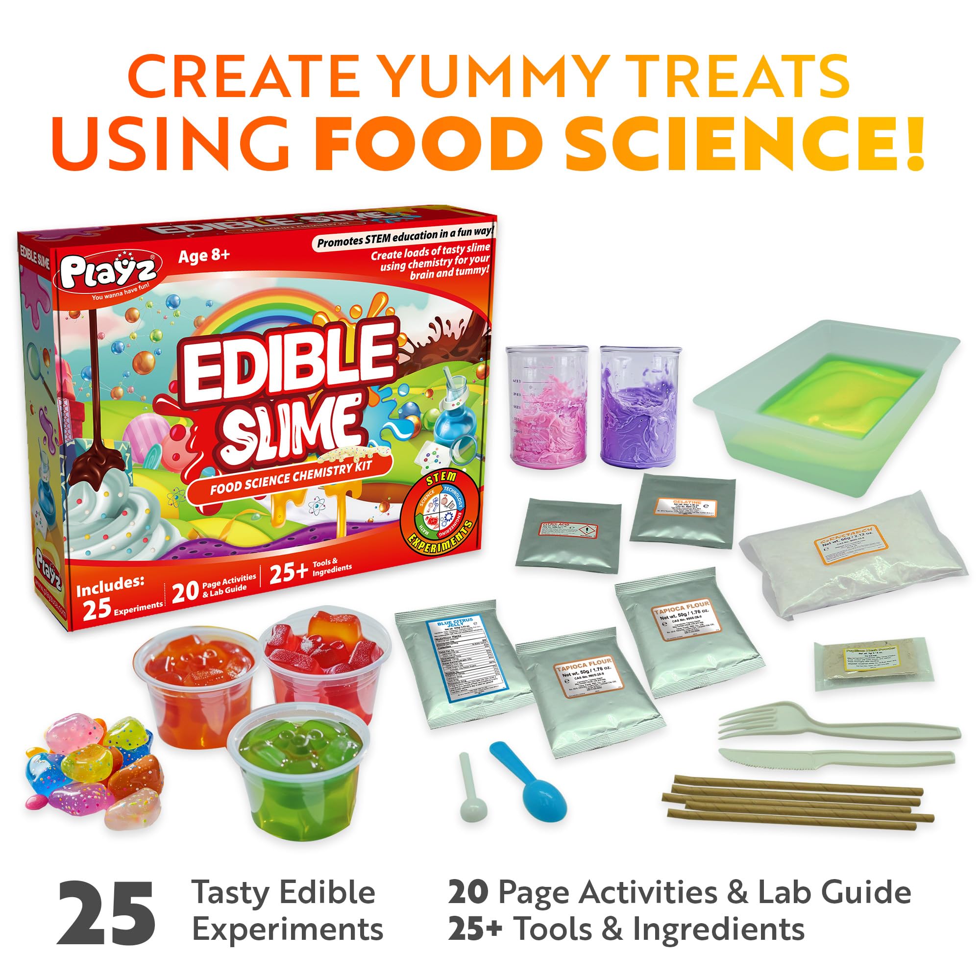 Mua Playz Edible Slime Candy Making Science Kit for Kids Ages 8-12 ...