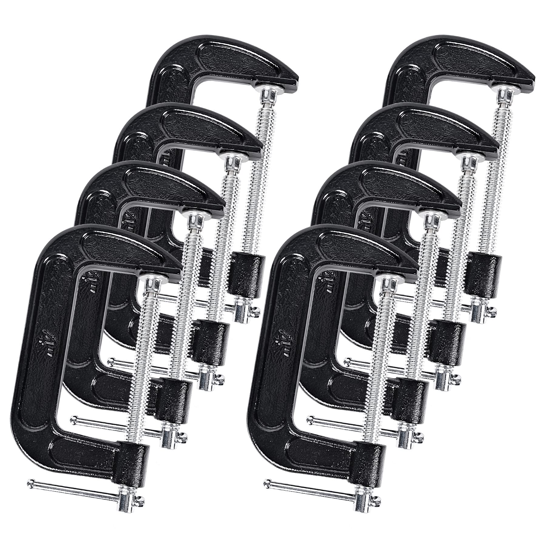 Mua 8 Pcs C Clamp 4 Inch Heavy Duty Steel C Clamp Set Cast Iron Frame ...