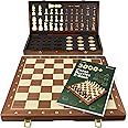 Amazon.com: 2 in 1 Magnetic Chess Set & Checkers Board Game for Adults ...
