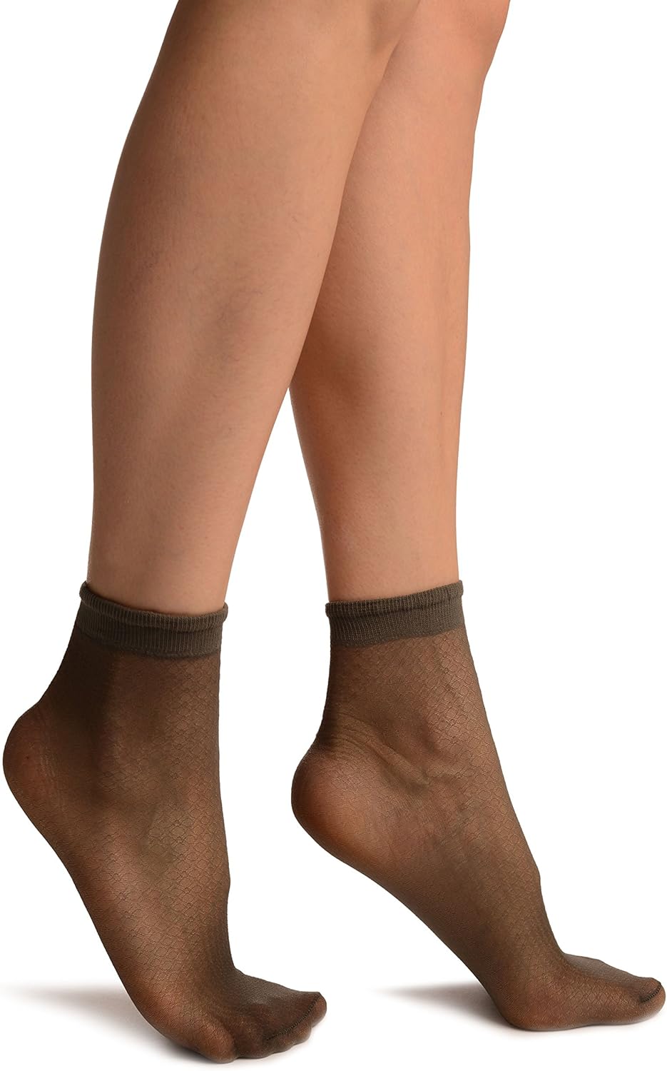 Grey Woven 3D Mesh Ankle High Socks - Socks at Amazon Women’s Clothing ...