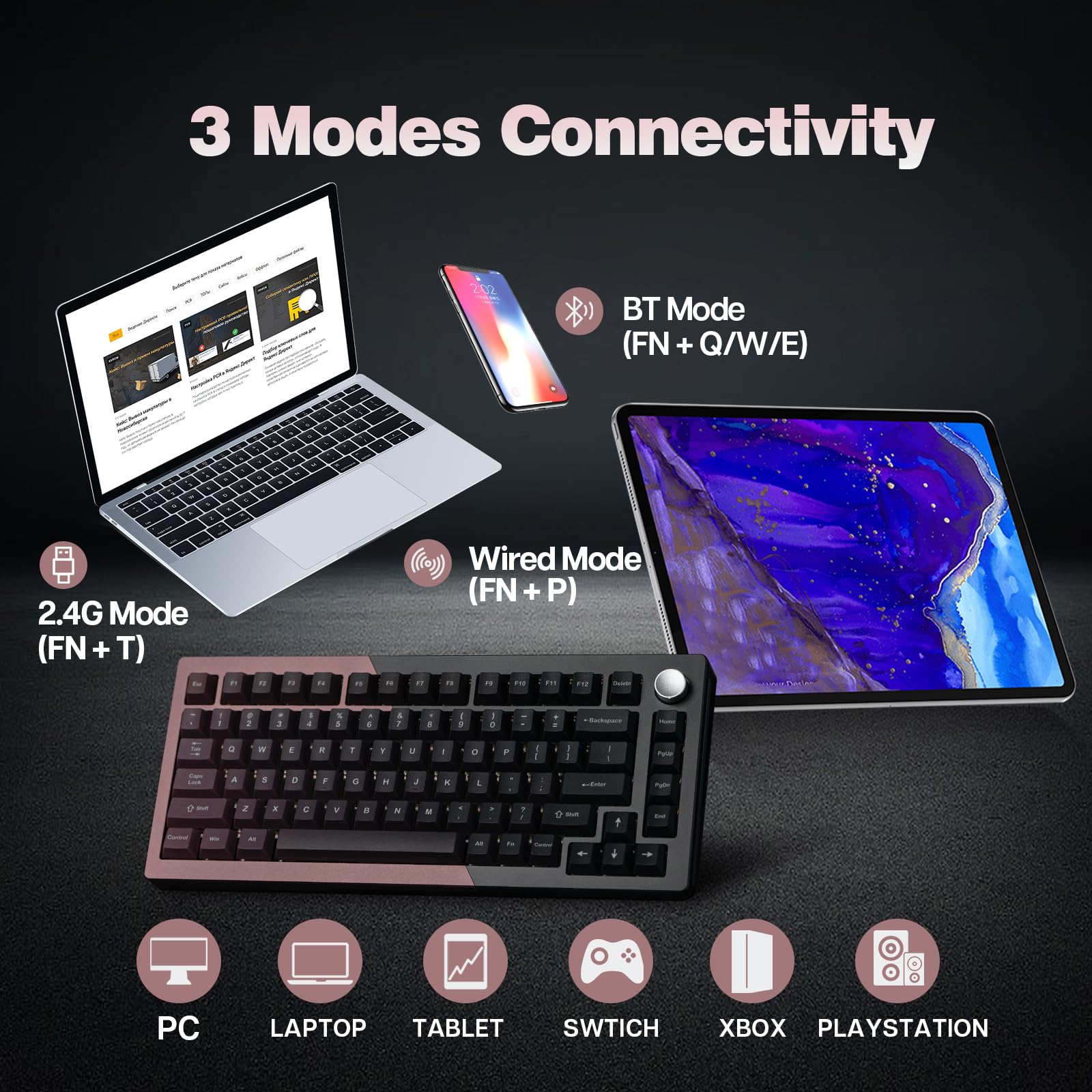 Mua KiiBOOM Loop 75 75% Full Aluminum Block Structure Mechanical ...