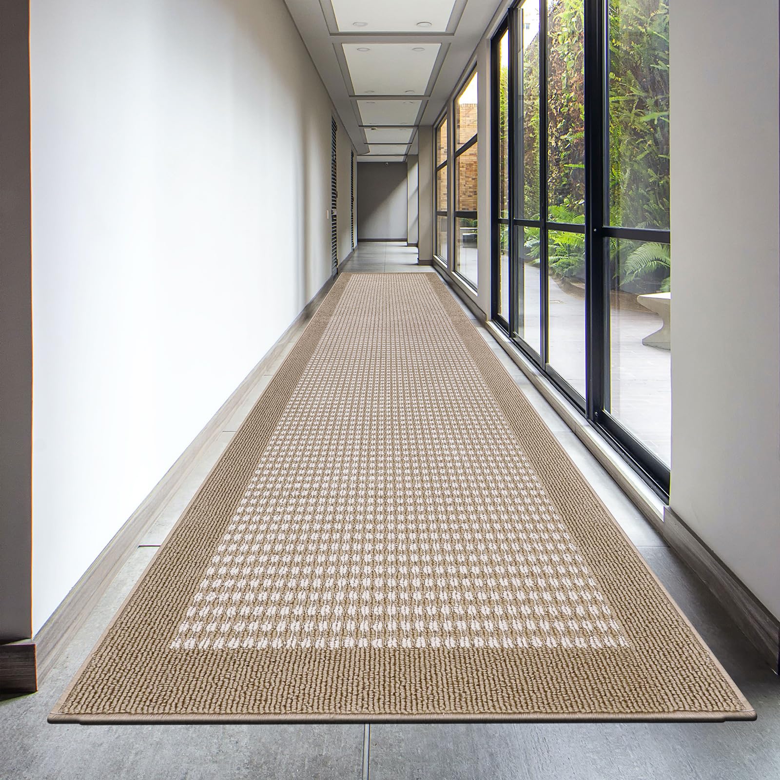 Ileading Runner Rug for Hallways 2.6'x12' Heavy-Duty Durable Entryway ...