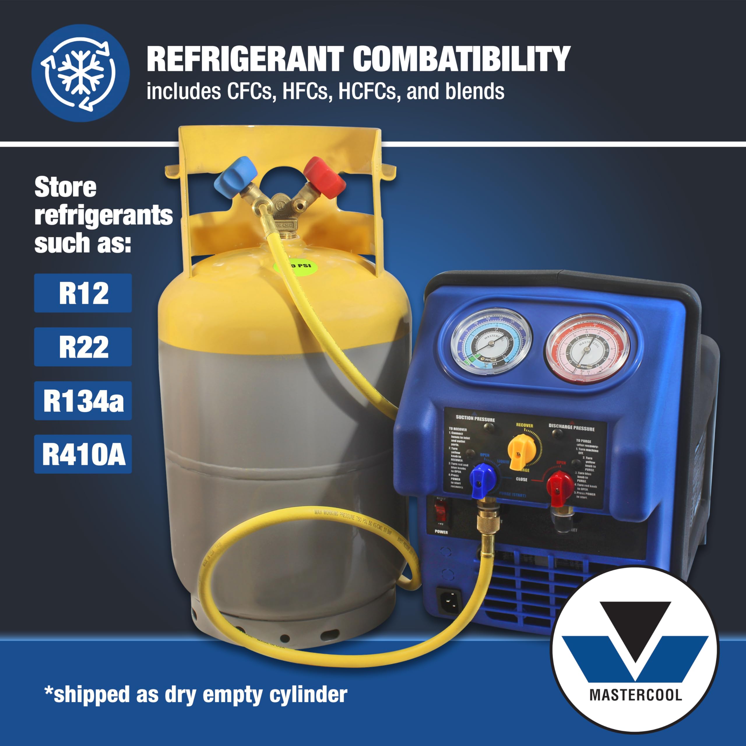 Mua Mastercool 62010 30 lb Refrigerant Recovery Cylinder, DOT-Approved ...