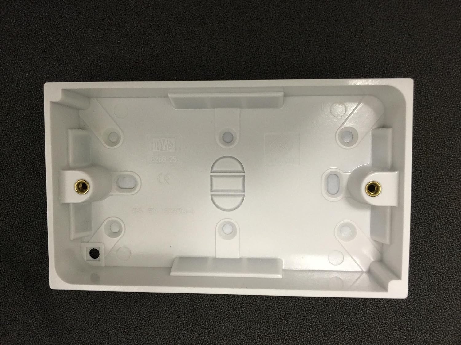 LILMACC,Double 2 Gang Plug Socket & 35MM Back Box Pattress 13A with 2 ...