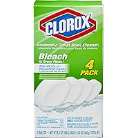 Amazon.com: Clorox Ultra Clean Toilet Tablets Bleach 3.5 Ounces Each, 4 ...