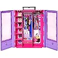 Amazon.com: Barbie Fashionistas Ultimate Closet & 6 Hangars, Purple ...