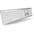 Amazon.com: Macally Wireless Bluetooth Keyboard with Numeric Keypad - Multi Device Keyboard for ...