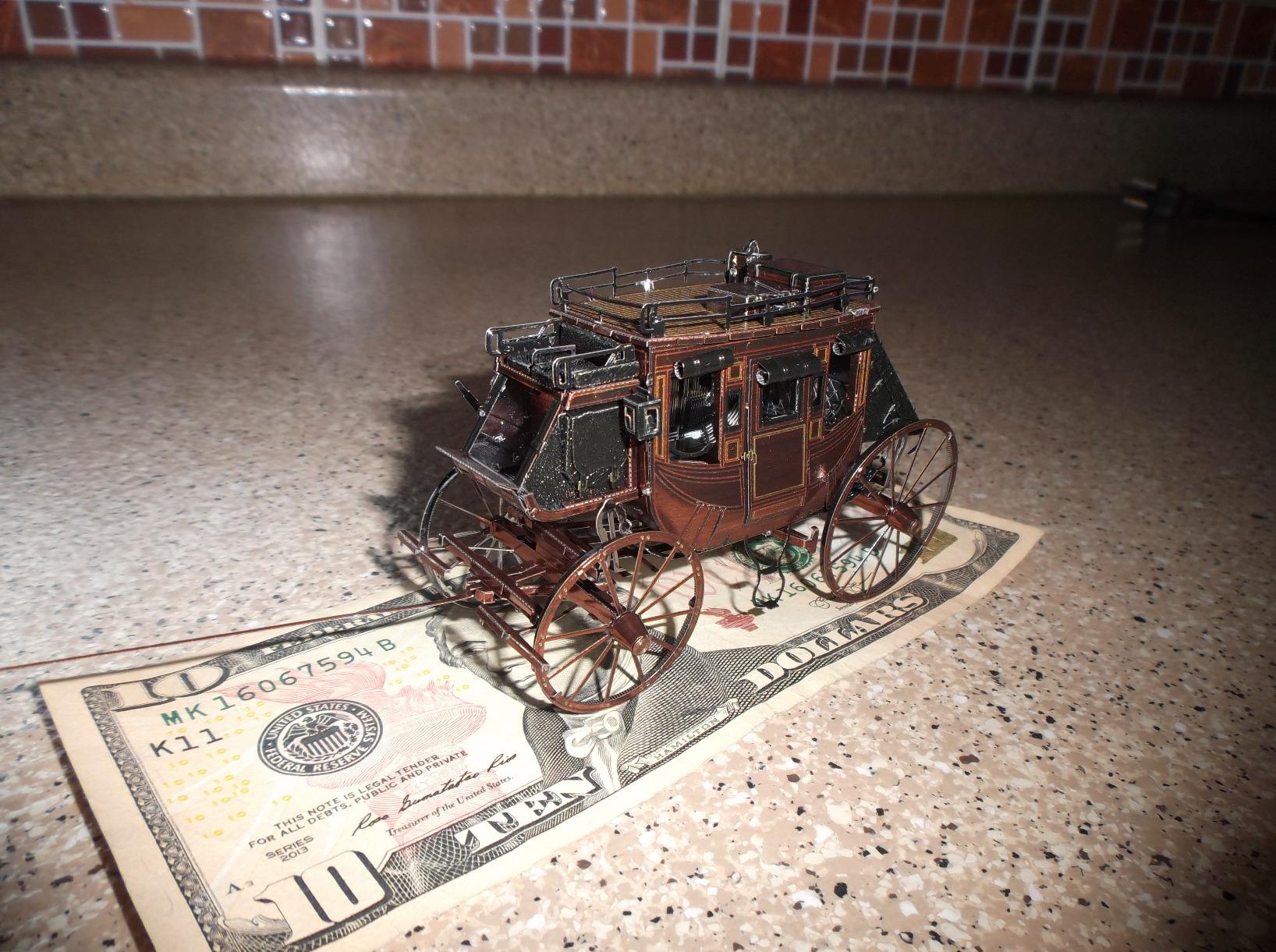 $4/mo - Finance Fascinations Metal Earth Wild West Stagecoach 3D Metal ...