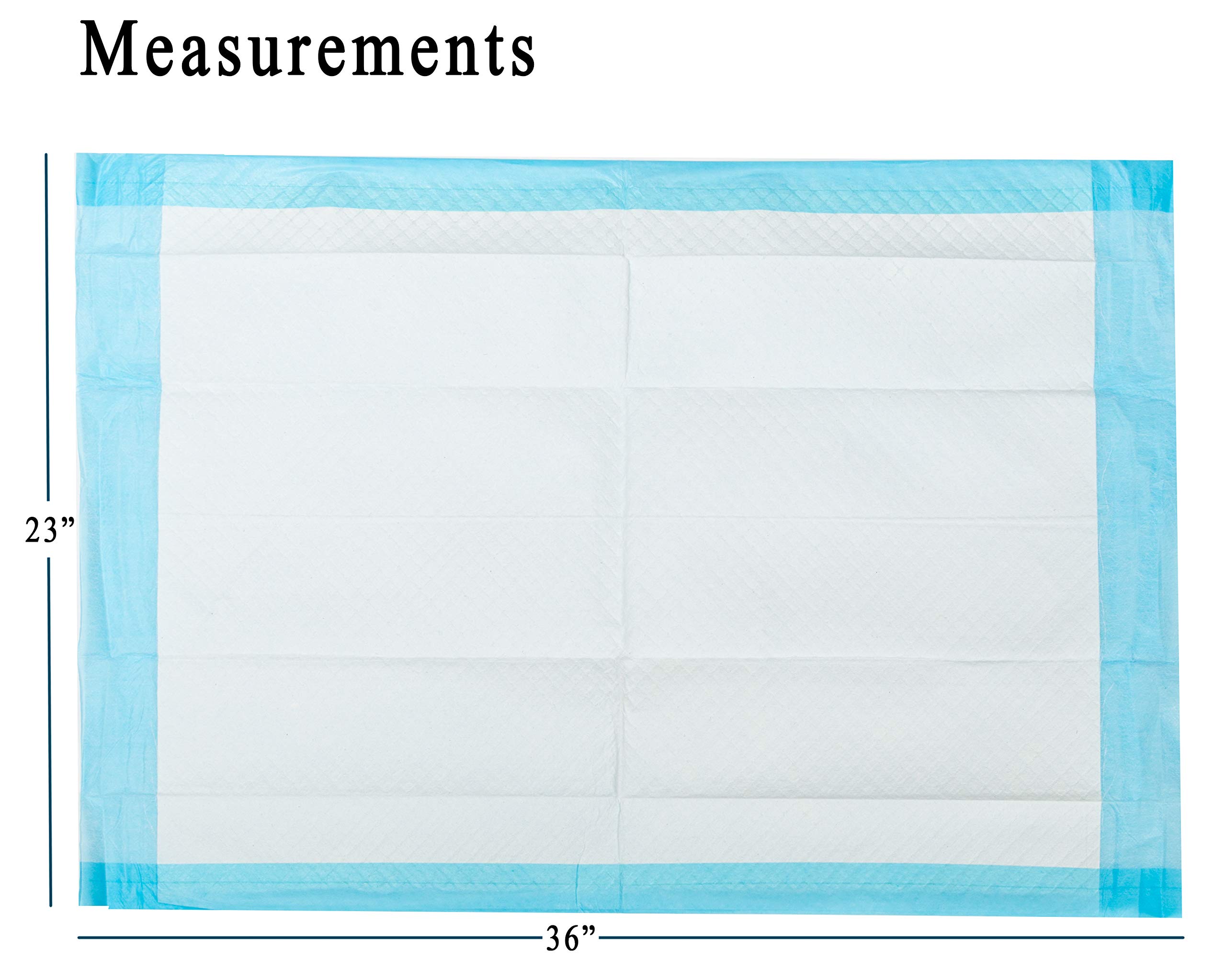 REMEDIES Disposable Underpads, Super-Absorbent, 23" x 36", 60 Gram, 50 ...