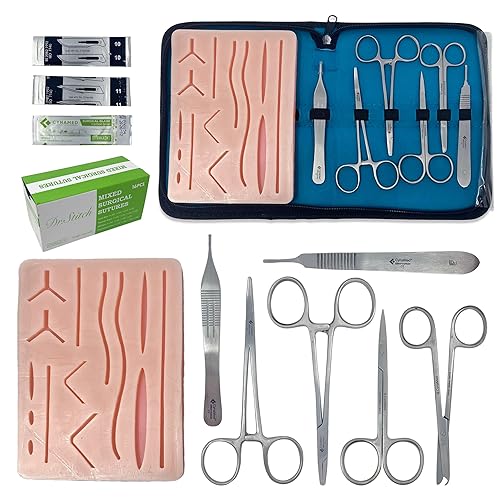 Dr. Stitch Suture Practice Kit for Medical Students – 43-Piece Kit with ...