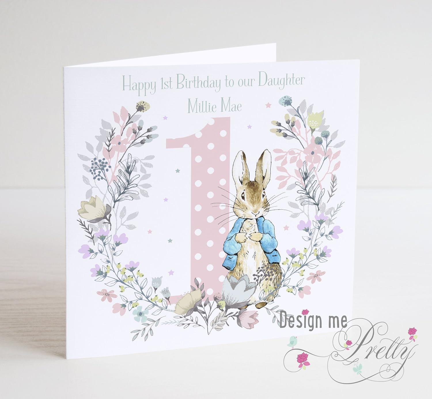 Peter Rabbit Girls Birthday Card: Amazon.co.uk: Handmade