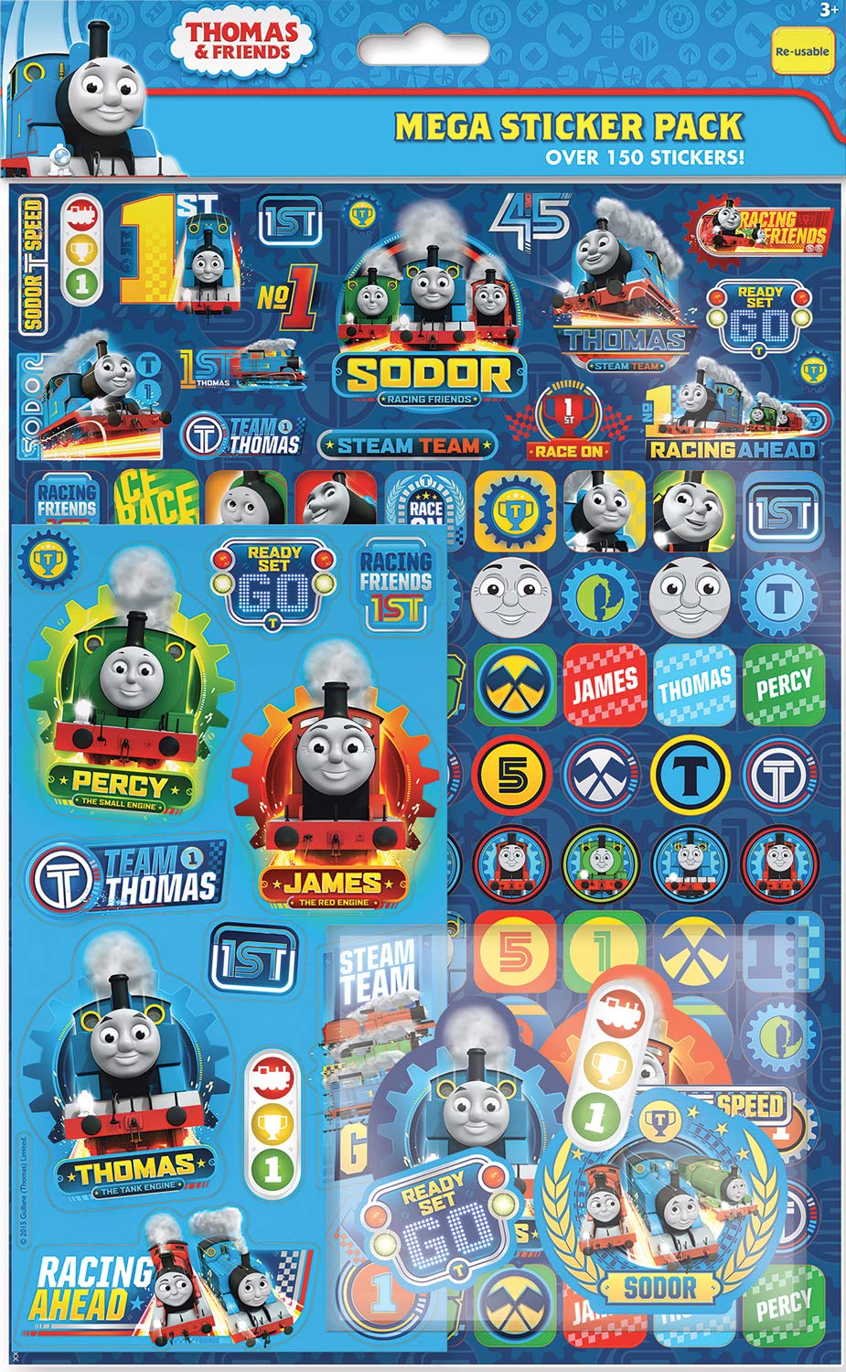 Paper Projects 01.70.22.005 Thomas and Friends Mega Sticker Pack ...