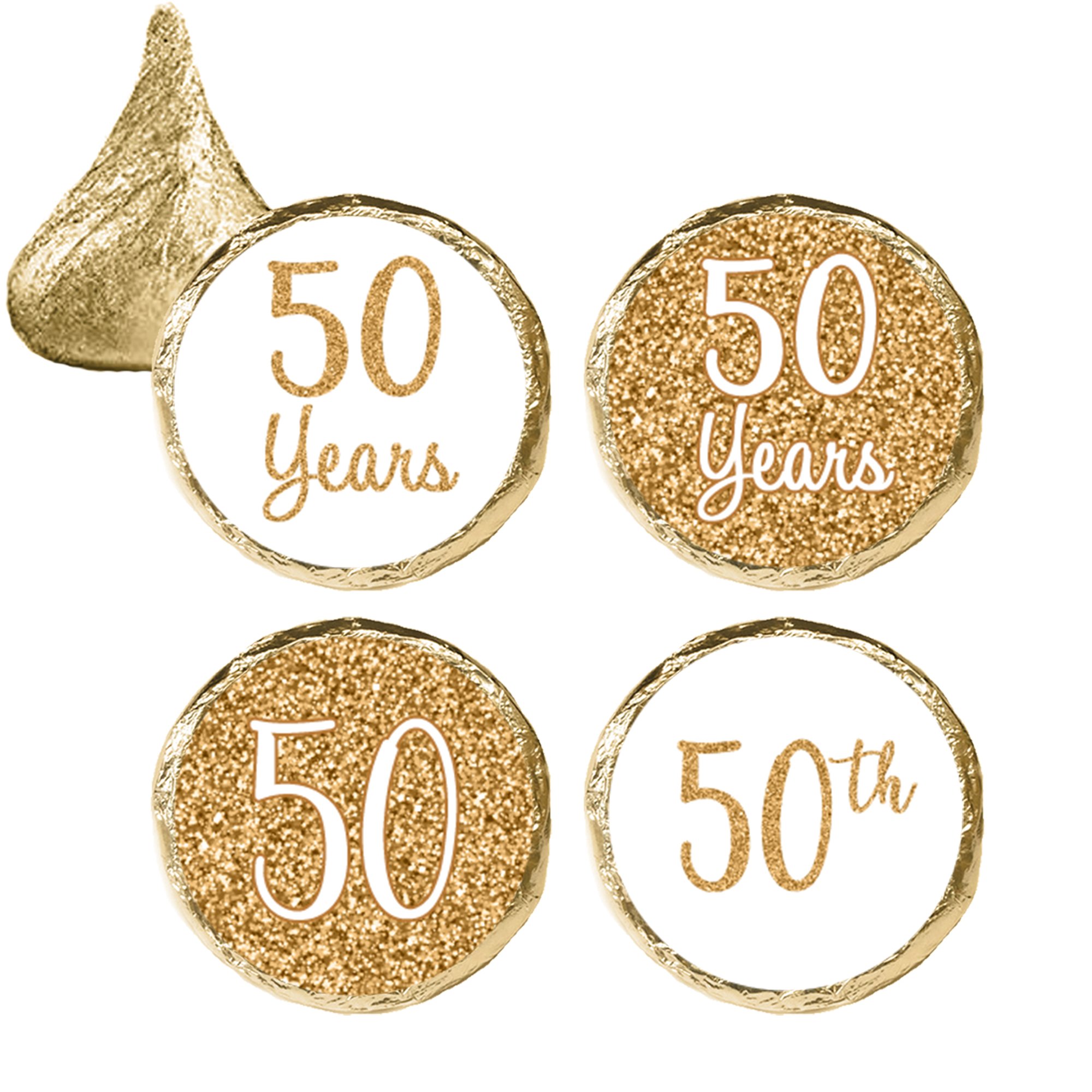 Amazon.com: 180 GOLD FOIL 50th, 60th, 70th etc... WEDDING ANNIVERSARY ...