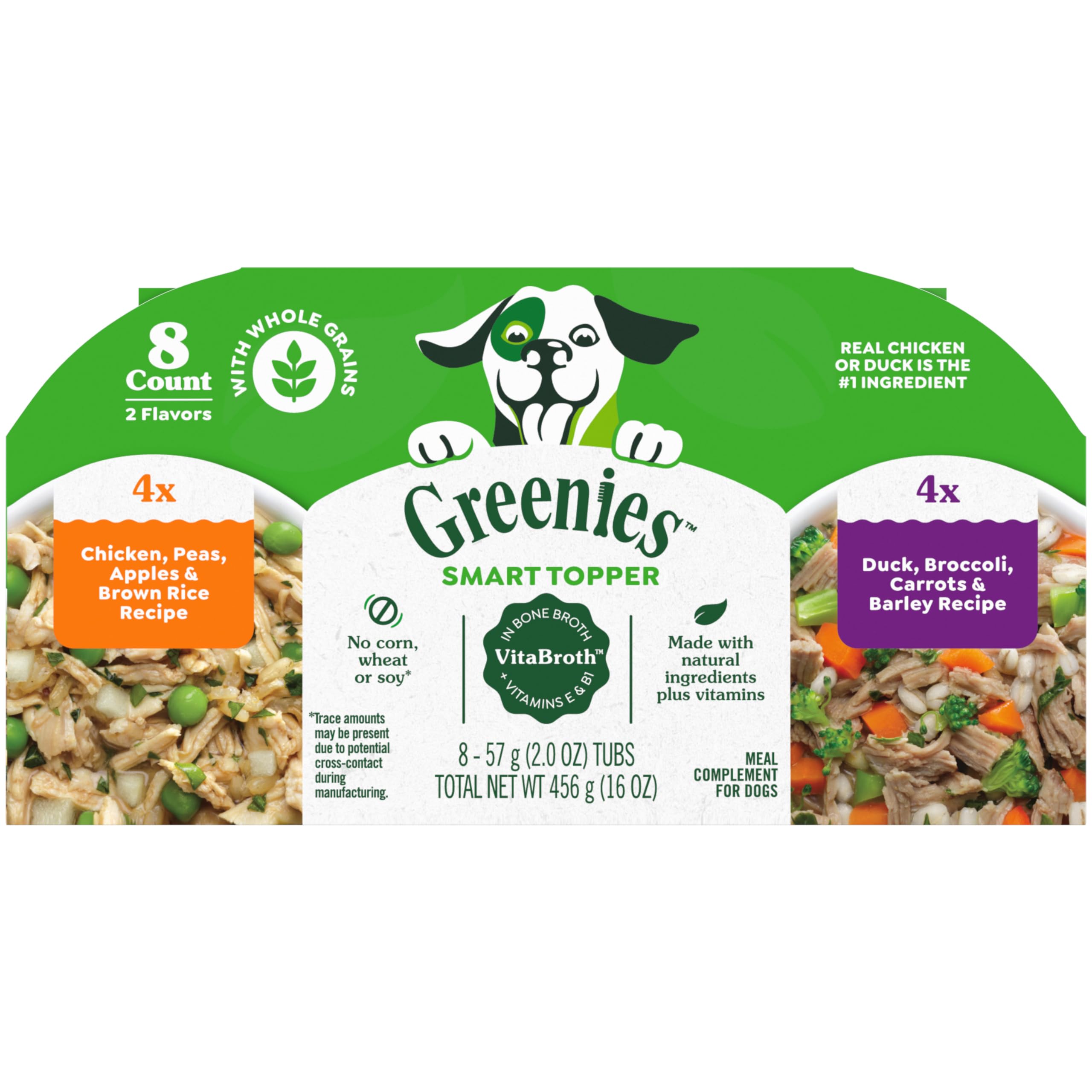 Greenies Smart Topper High Protein Wet Mix-in for Dogs, Chicken, Peas ...