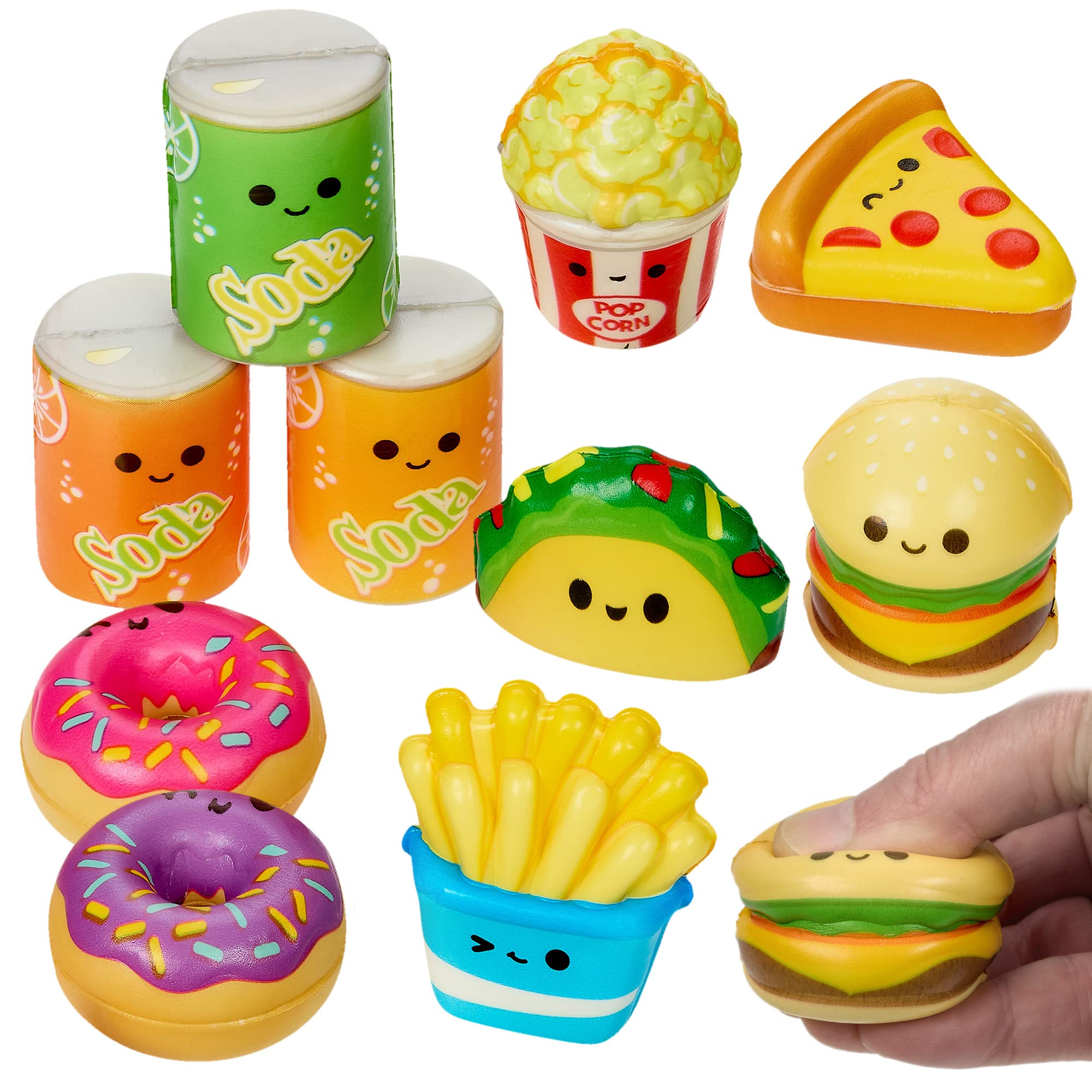 Mua Mini Squish Fast Food Toys - 10 Pack - Assorted Designs Slow-Rise ...