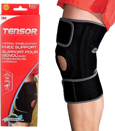 Tensor™ Adjustable Knee Support Brace with Dual Side Stabilizers for ...