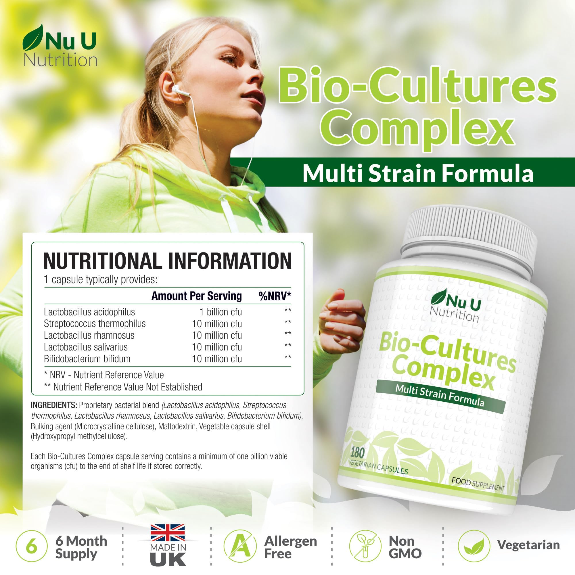 Mua Bio-Cultures Complex - 180 High Strength Capsules - Lactobacillus ...