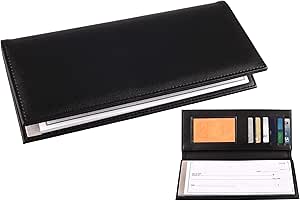 Amazon.com : Business Size and Travelers Check Checkbook Cover PU ...