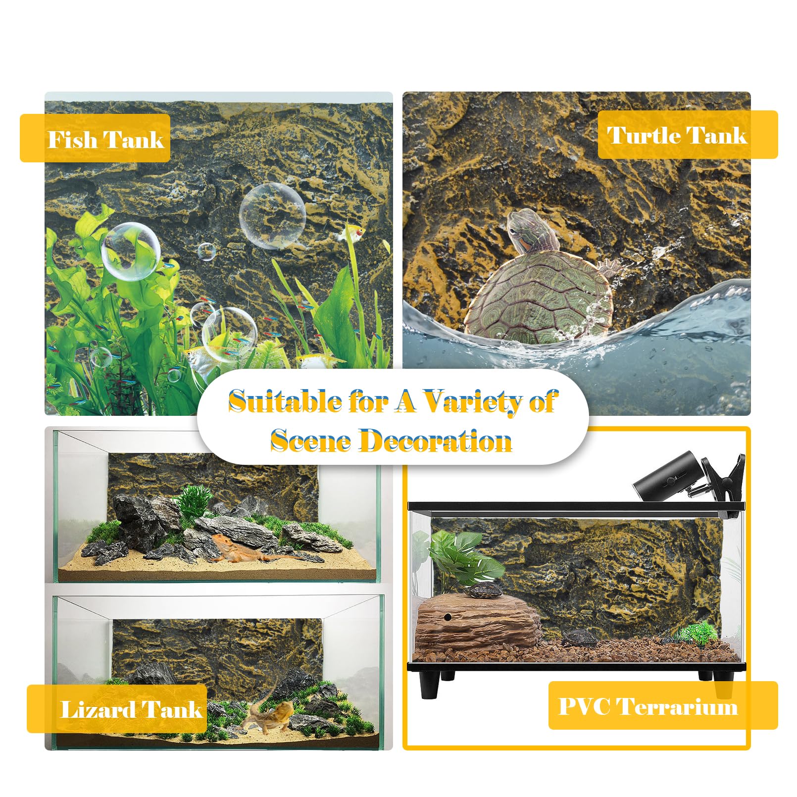 Mua Reptile Tank Background Board Rock Terrarium Cork Background Board ...