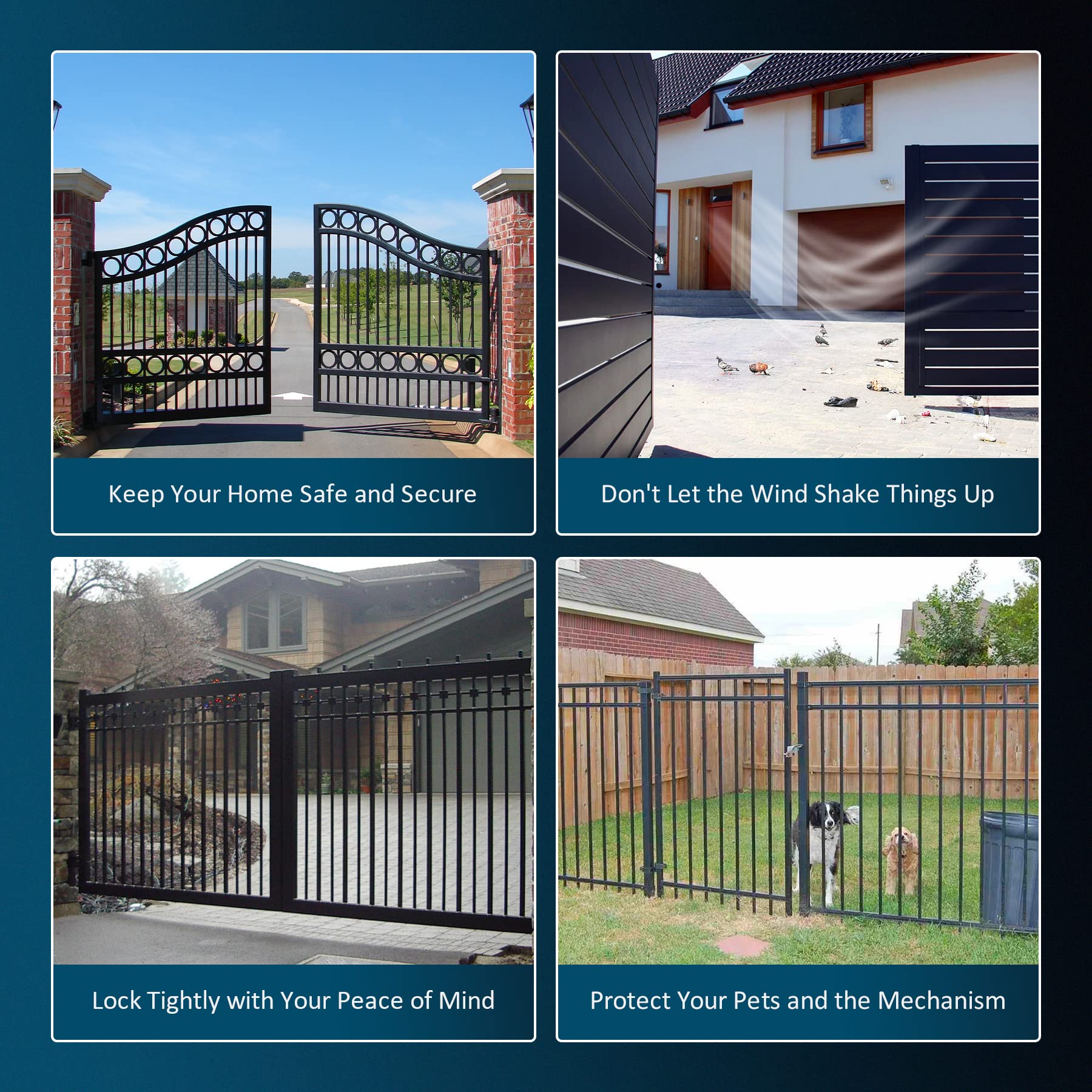 Mua Automatic Electric Gate Lock for Single Double Swing Gate Opener ...