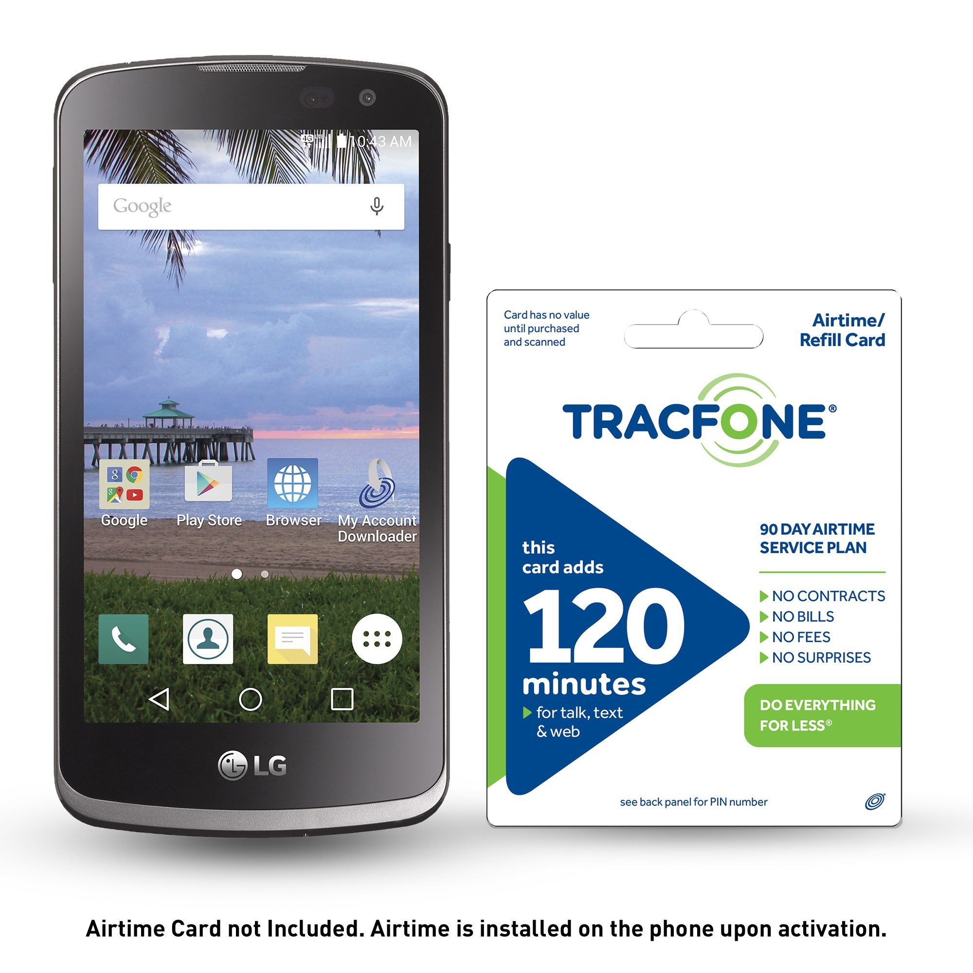 TracFone LG Rebel 4G LTE Prepaid Smartphone with Free $30 Airtime ...