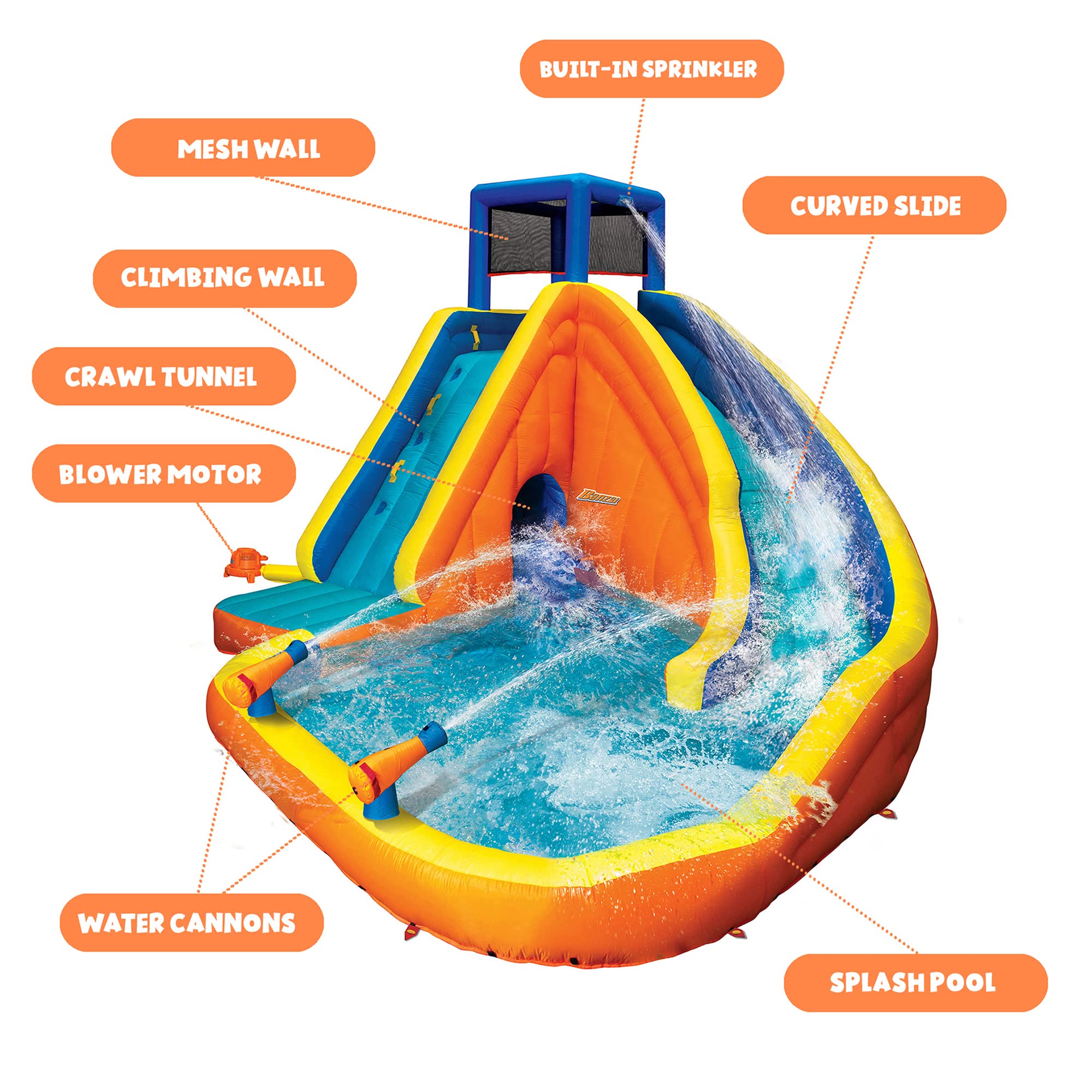 Mua Sidewinder Falls Inflatable Kids Water Park Swim Splash Pool with ...
