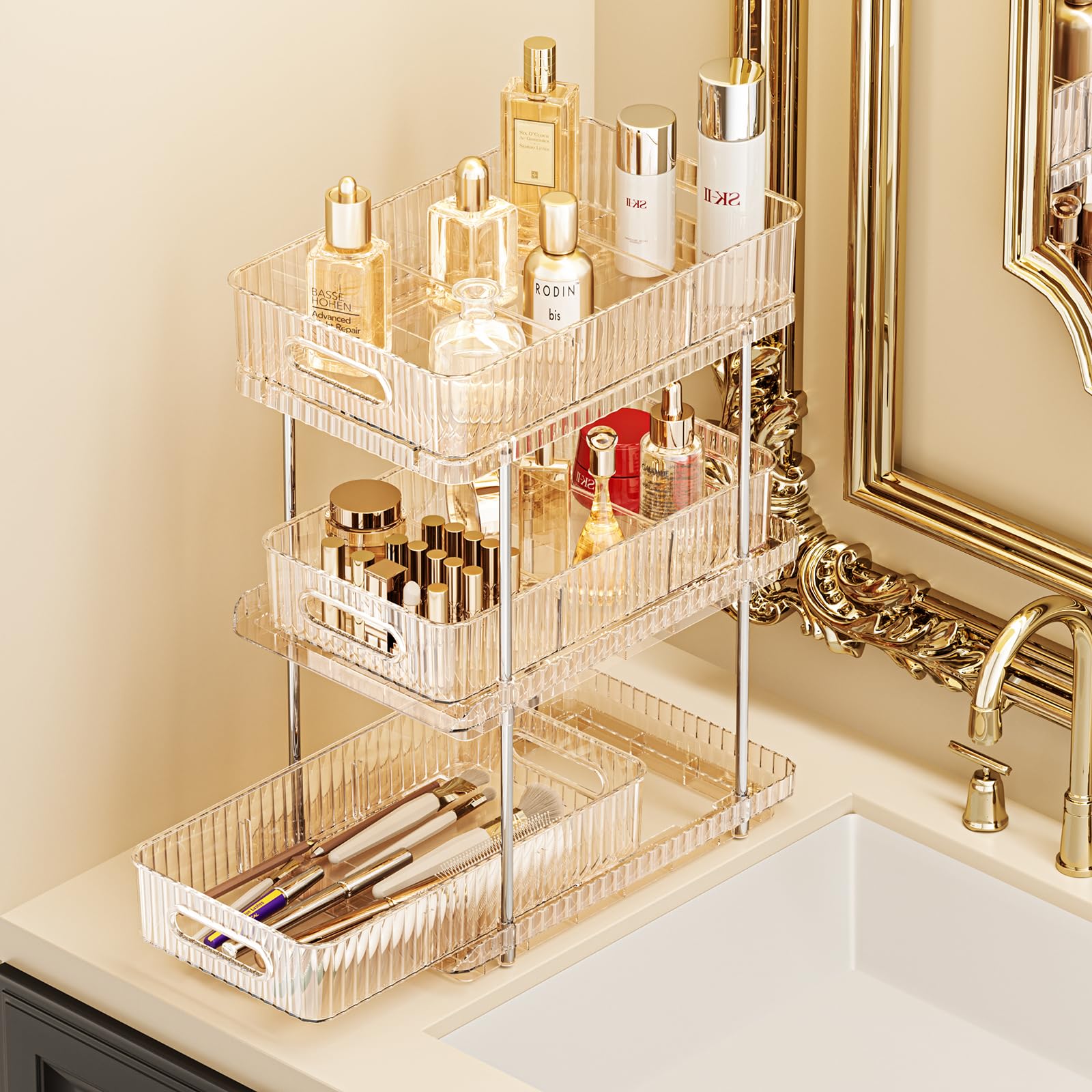 ESTHELLO 3-Tier Bathroom Counter Organizer: Vertical Storage Design for ...