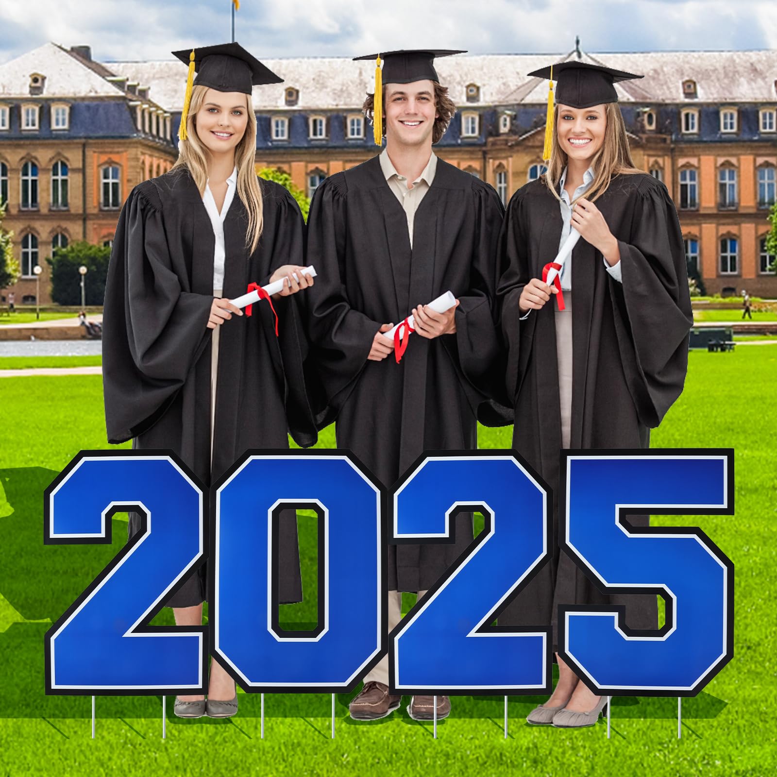 Graduation Lawn Logo, 2025 Congratulations to Graduates Lawn Logo with ...