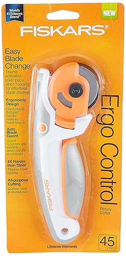 Fiskars 197990-1001 Easy Change Ergo Control Rotary Cutter, 45mm in ...