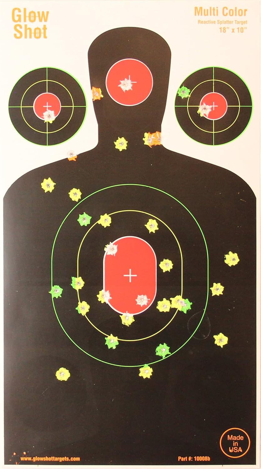 Shooting Targets Reactive Splatter Range Paper Target Gun Shoot Rifle ...