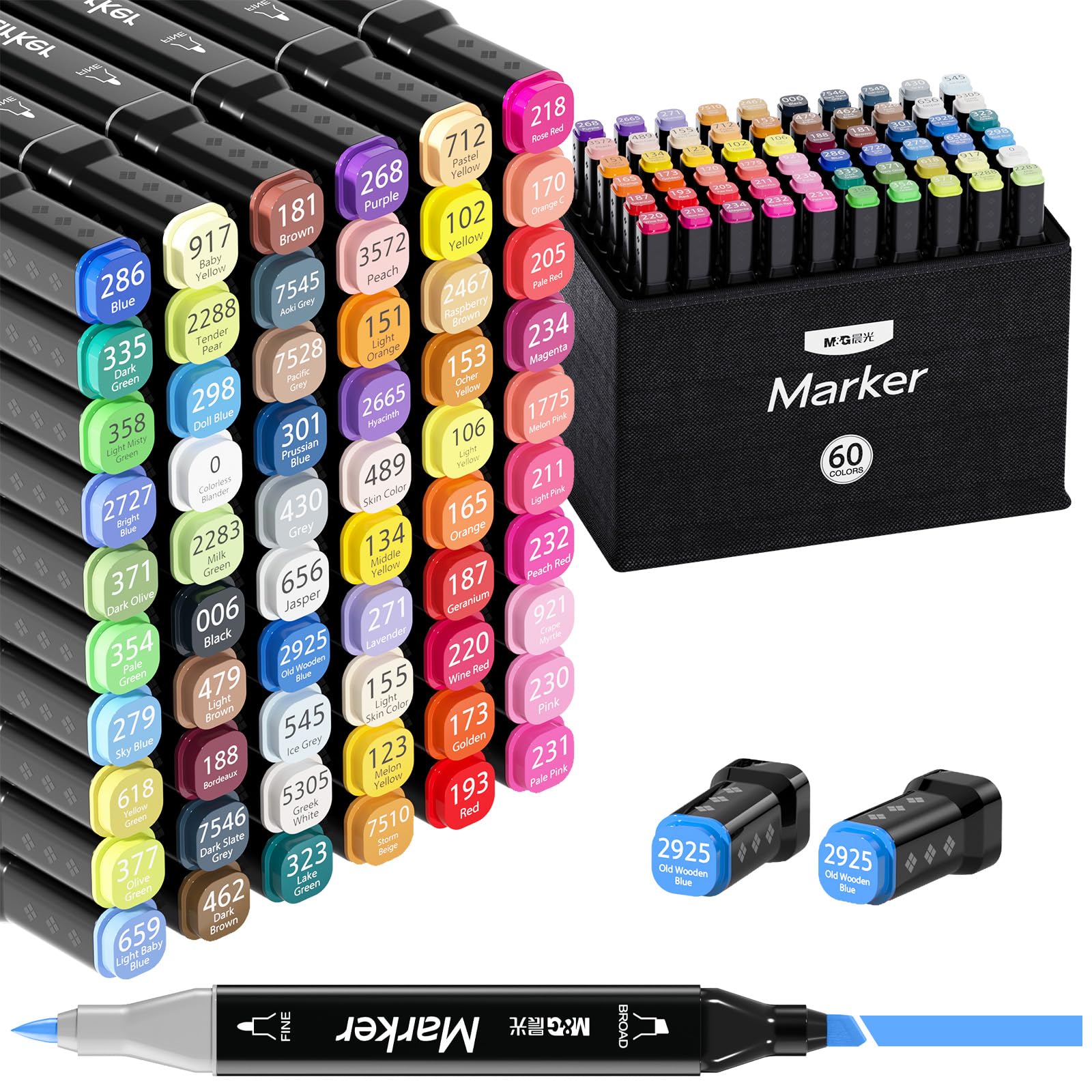 Mua M&G 60 Colors Dual Tip Art Sketch Markers, Alcohol Markers, Drawing ...