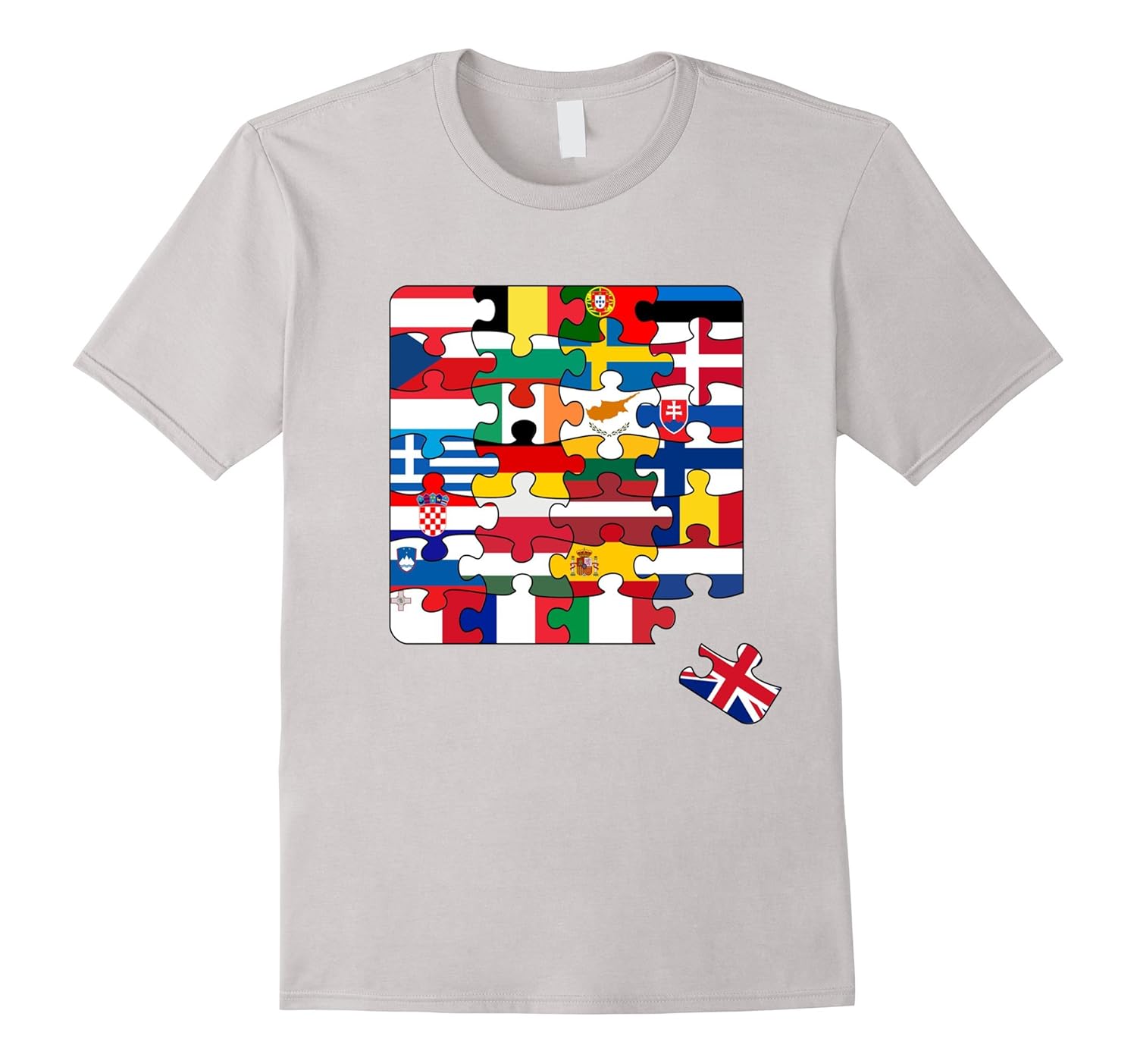 Brexit T-Shirt EU Jigsaw British UK European Union Tee-BN – Banazatee