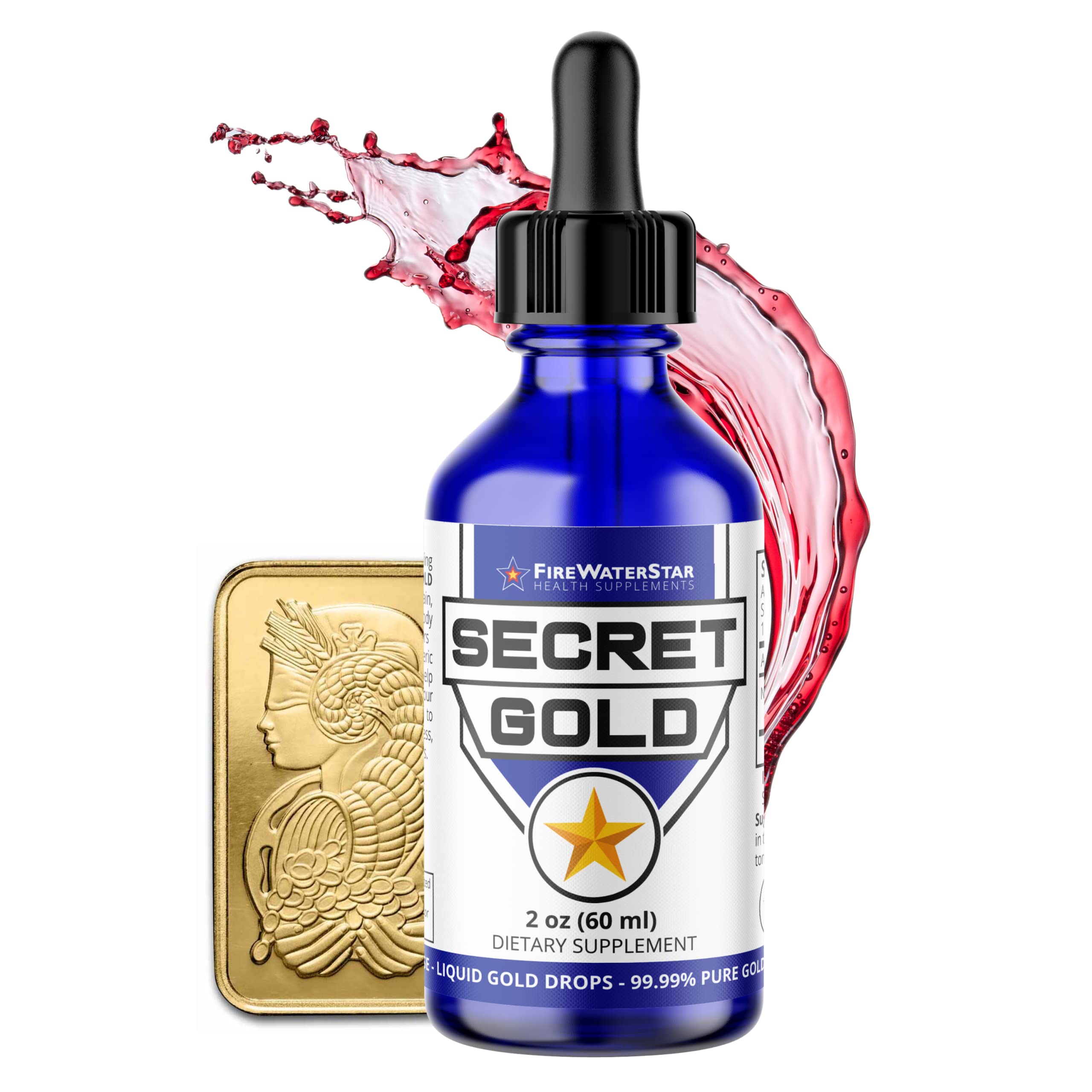 Mua FWS Colloidal Gold - Liquid Gold Drops - 99.99% Pure Swiss Gold - 100 ppm - Ruby Red - Real ...