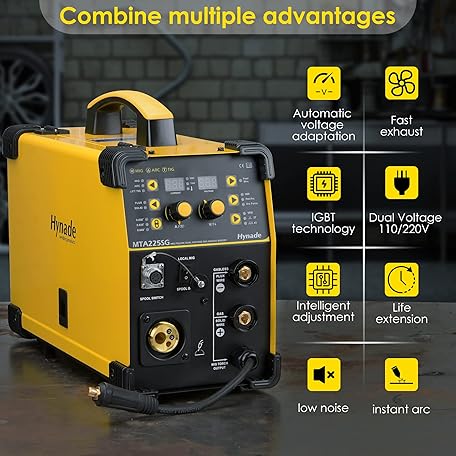 Mua hynade 3 in 1 Mig Welder MTA225SG,Digital Dual Voltage 110/220V Mig ...