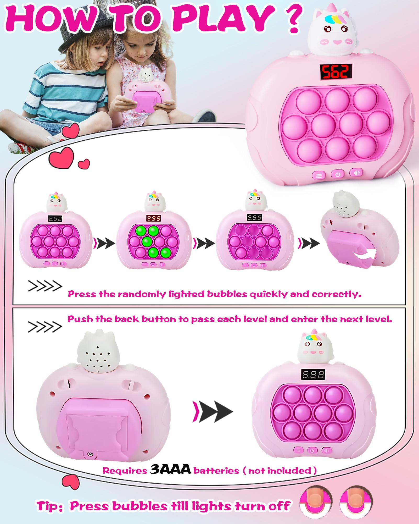 Mua Upgraded Fast Push Game Popping Fidget Toys for Kids, Funny Toys ...