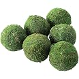 Amazon.com: 6Pack Decorative Faux Dried Moss Balls- 3" Artificial Green ...