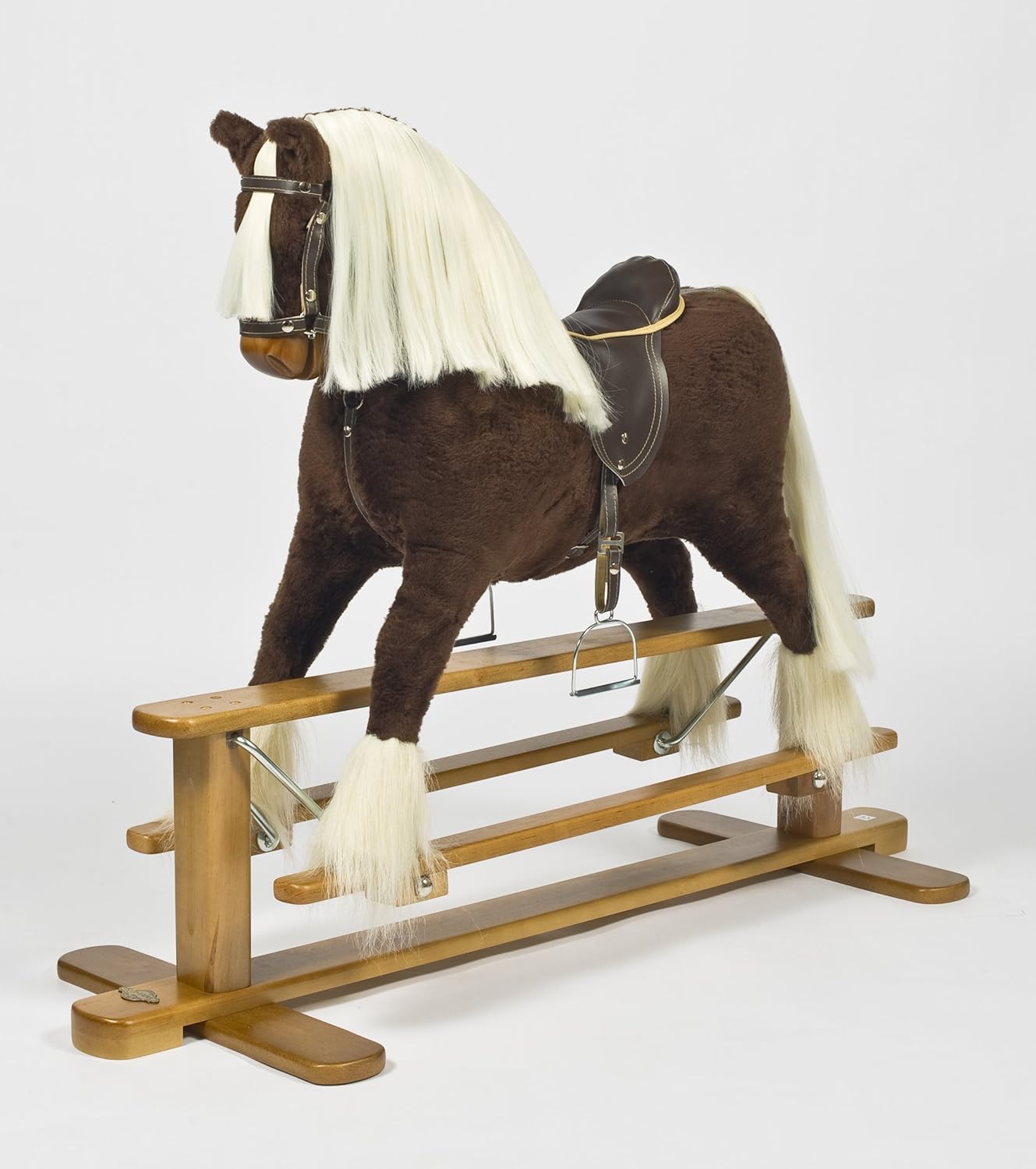MJmark DARK BAY Handmade Rocking Horse MARS III Cheval à bascule ...