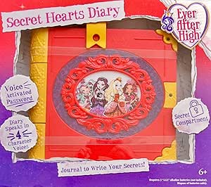 Amazon.com: Ever After High Journal Secret Hearts Diary w 4 Character ...