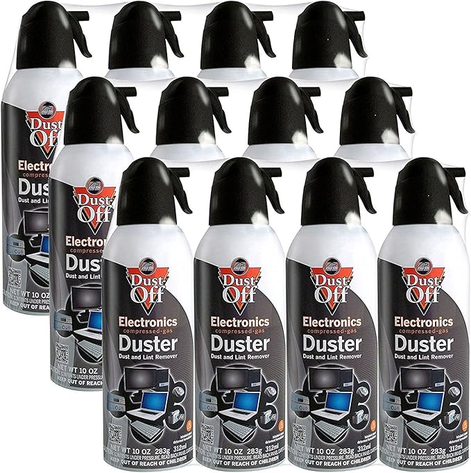 Amazon.com: Dust-Off Disposable Compressed Gas Duster, 10 oz Cans - 12 ...