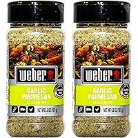 Amazon.com : Weber Garlic Parmesan Seasoning (6.6 oz.) : Grocery ...