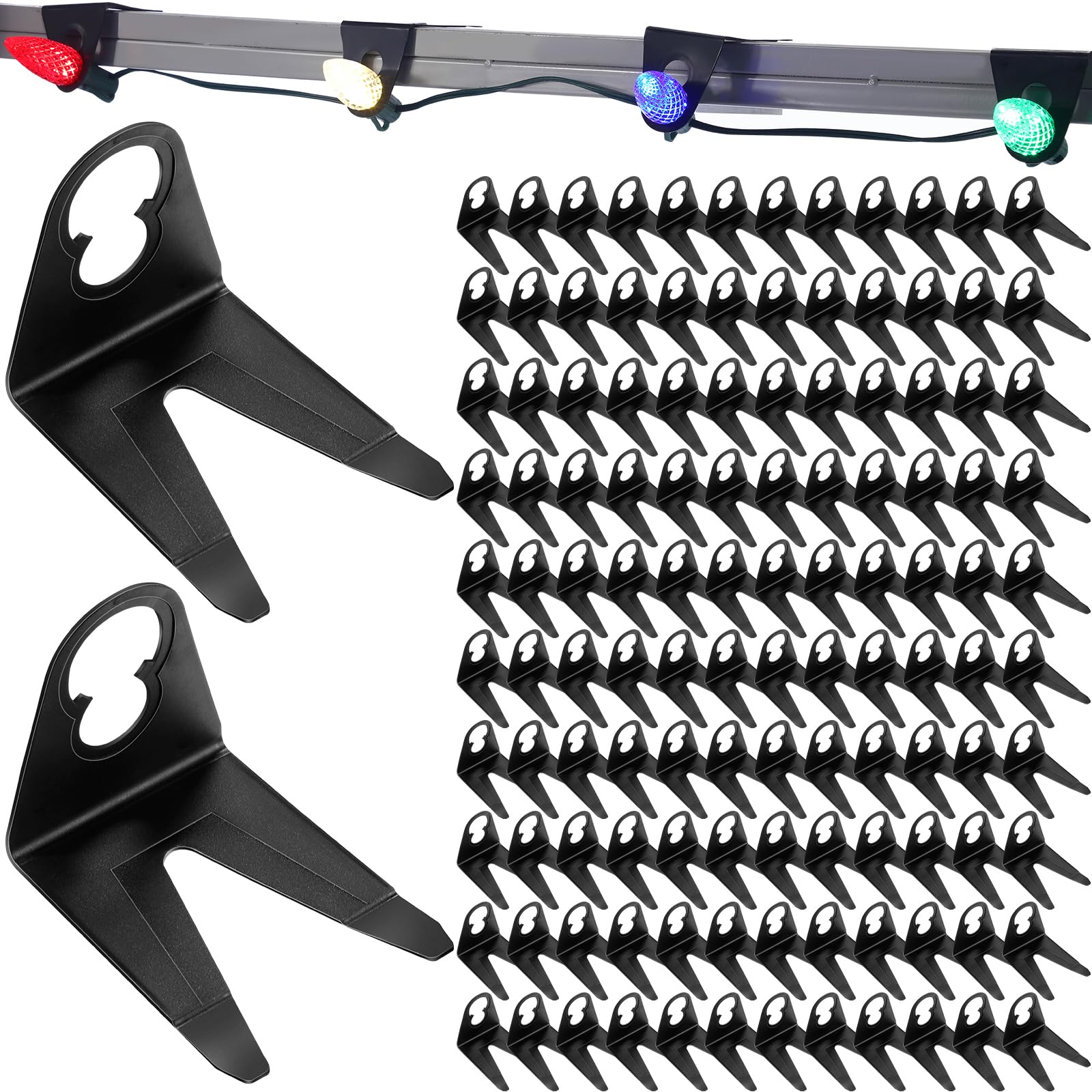 Macarrie 300 Pcs Christmas Original Shingle Tab Clips for C7 C9 Lights ...