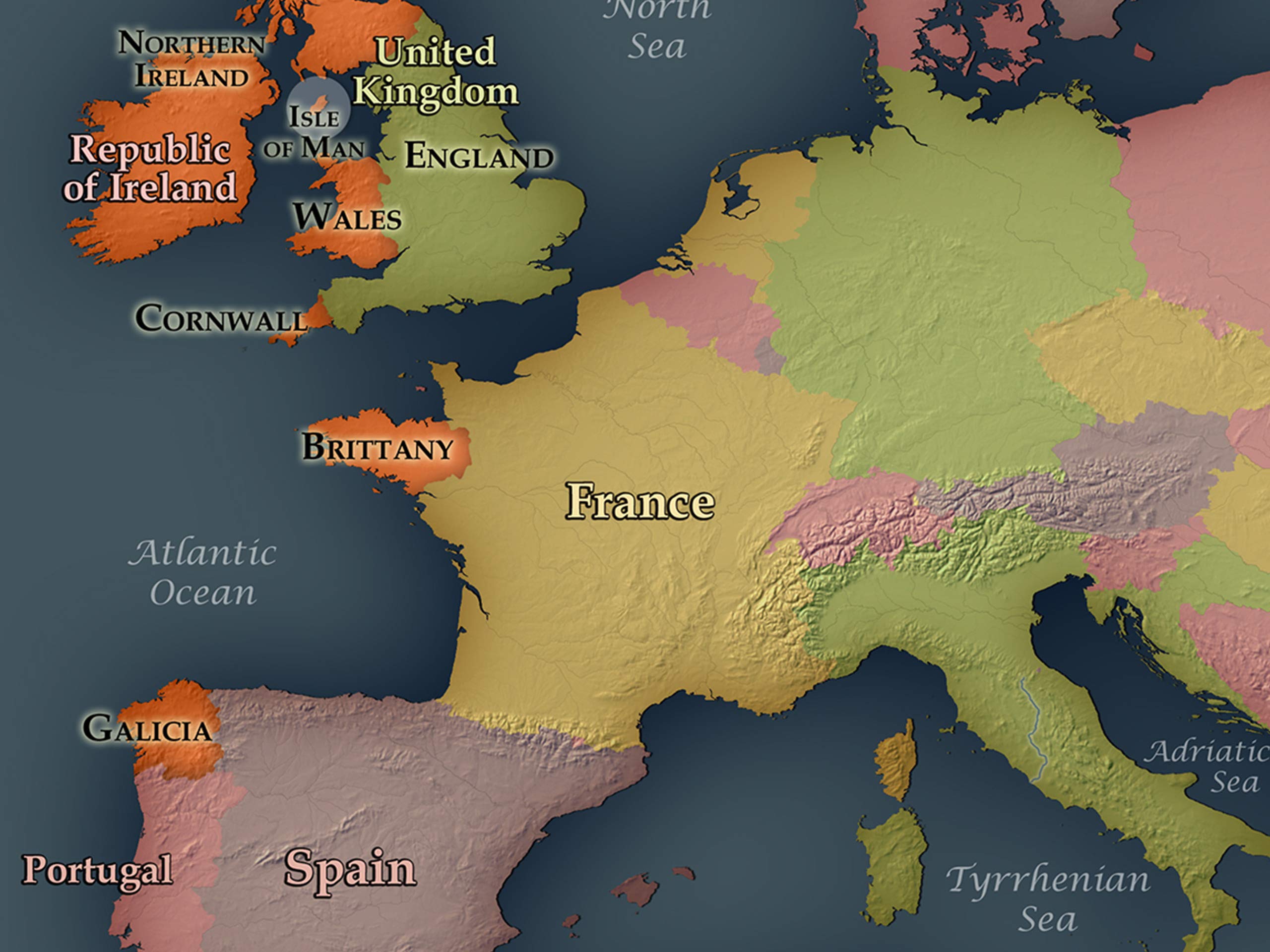 Celtic Mythology Map