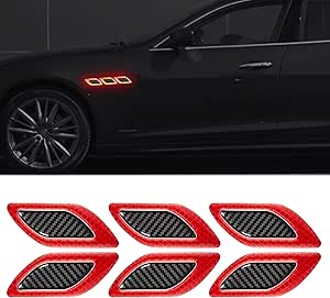 Amazon.com: TOMALL 6Pcs 3D Strong Reflective Stripe Stickers for Car ...