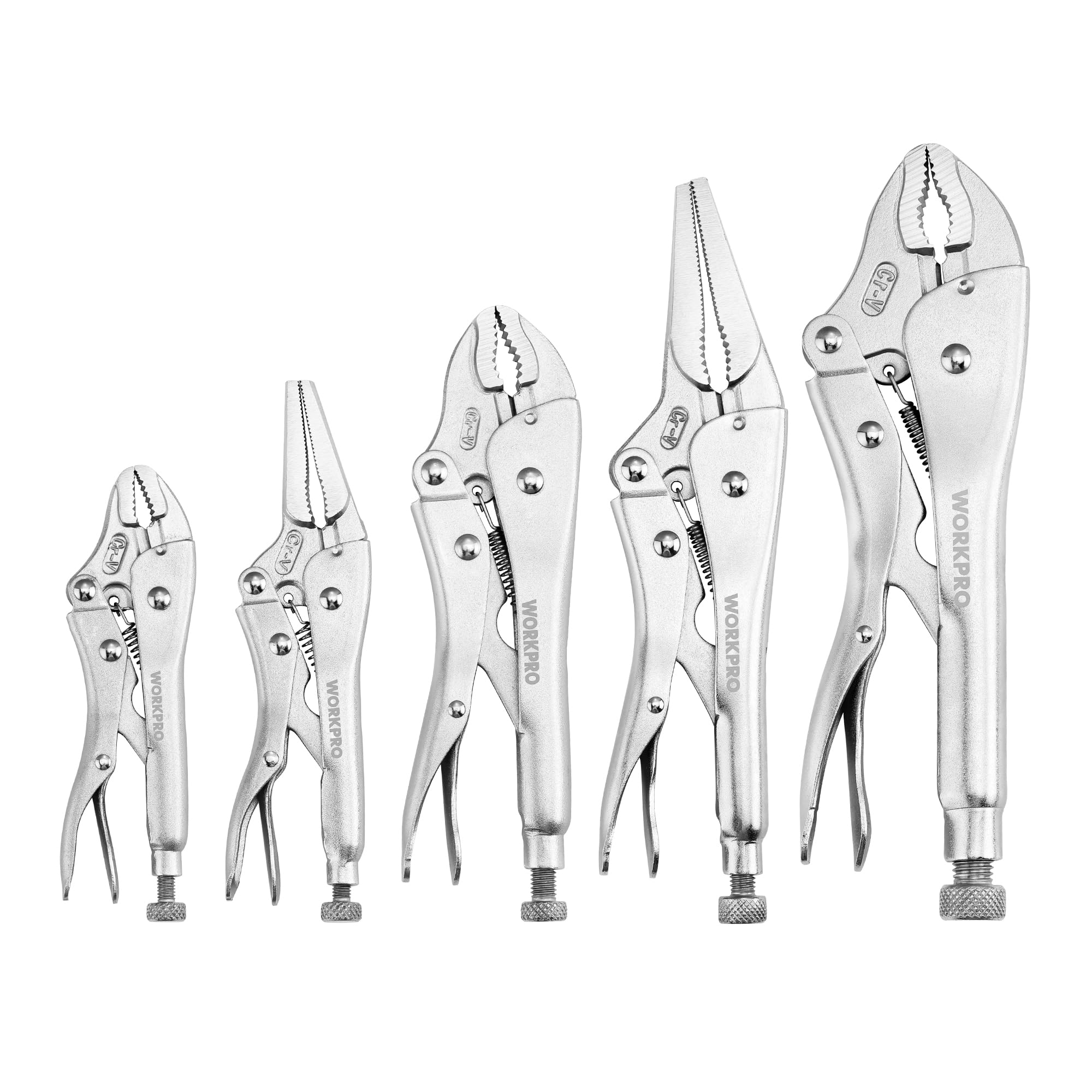 Mua WORKPRO 5-Piece Locking Pliers Set, Pliers Tool Set, Vice Grips ...