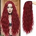 Amazon.com : Miuric 30 Inch Burgundy Wigs for Women Wine Red Wig 99J ...