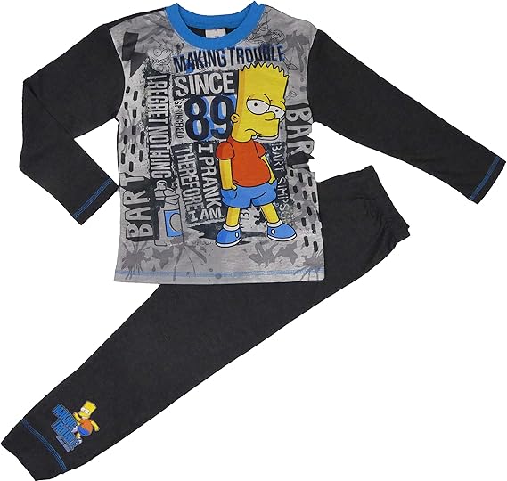 Bart Simpson The Simpsons Jungen-Schlafanzug, Pyjama, Pyjama ...