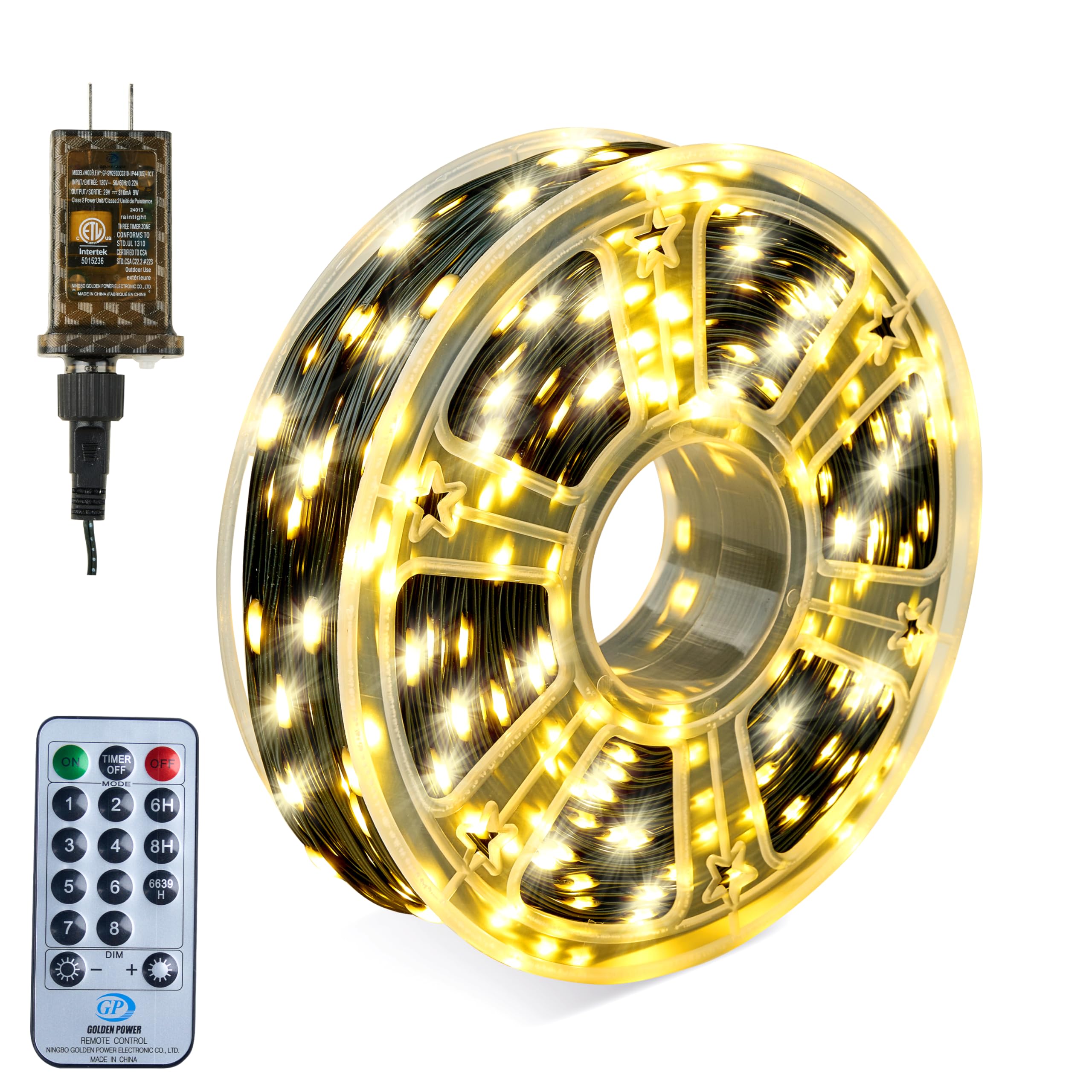 Joiedomi 1200 LED Christmas Lights Outdoor,394 FT Warm White Christmas ...