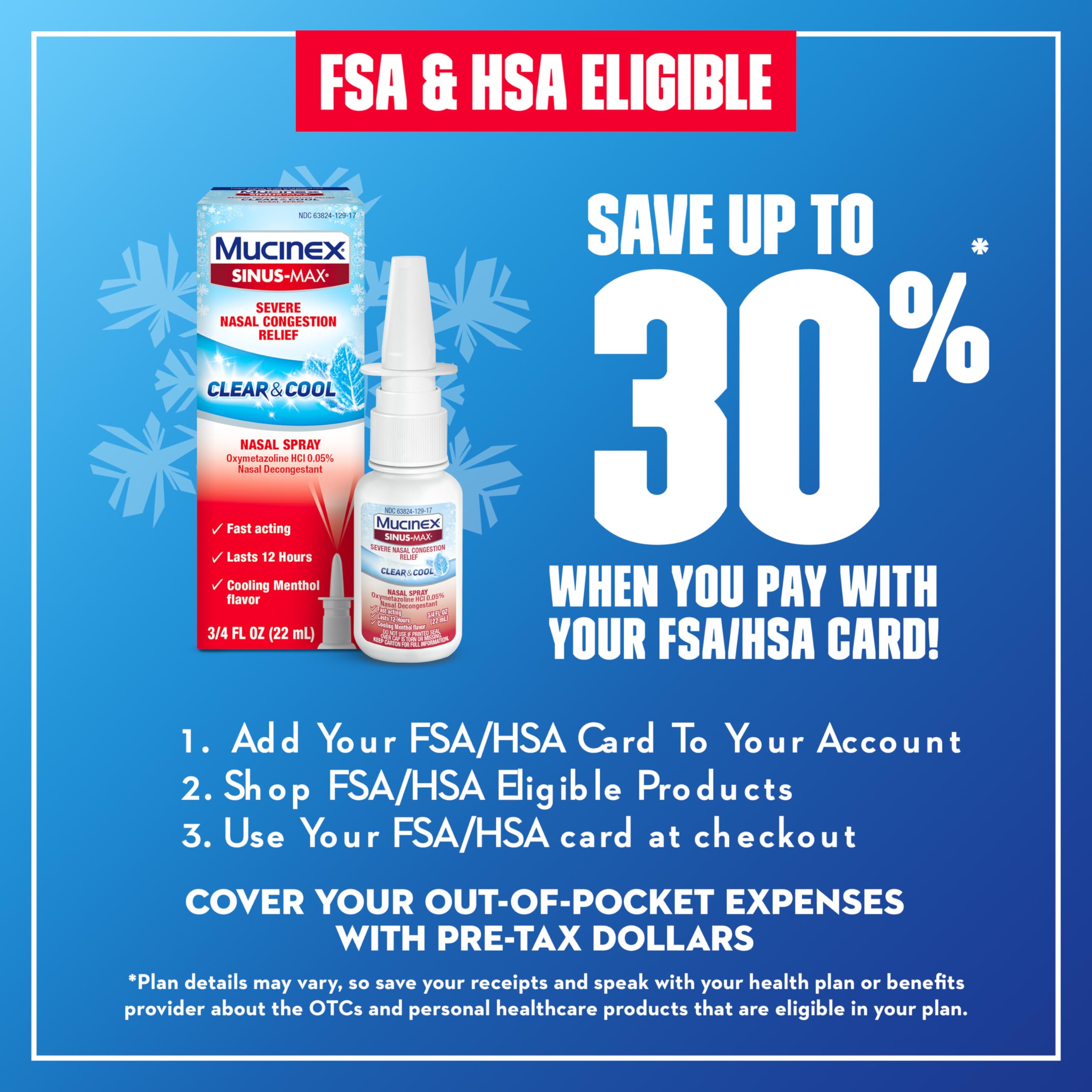 Mua Mucinex Sinus-Max Nasal Spray Decongestant, 12 Hour Over-The ...